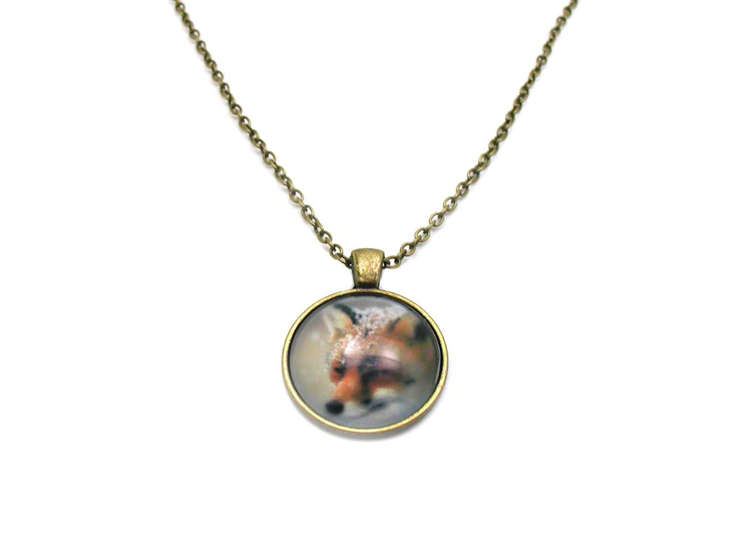 Fox Necklace, Red Fox Pendant, Fox Charm Necklace, Charm Jewelry, Fox ...