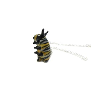 Monarch Caterpillar Necklace, Caterpillar Pendant, Caterpillar Jewelry ...