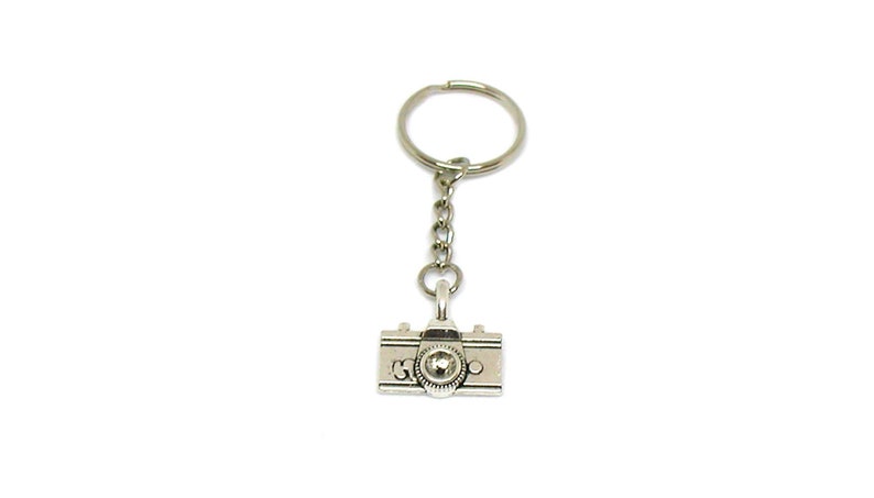 Camera Keychain Camera Key Ring Silver Camera Charm - Etsy