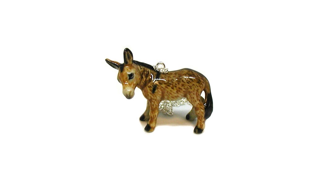 Donkey Necklace, Donkey Charm, Donkey Jewelry, Mule Pendant, Mule ...