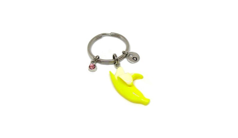 Banana Keychain Peeled Banana Keychain Banana Key Chain - Etsy