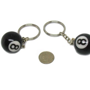 Billiards Keychain, Pool Keychain, Gaming Key Chain Gift, Billiards ...
