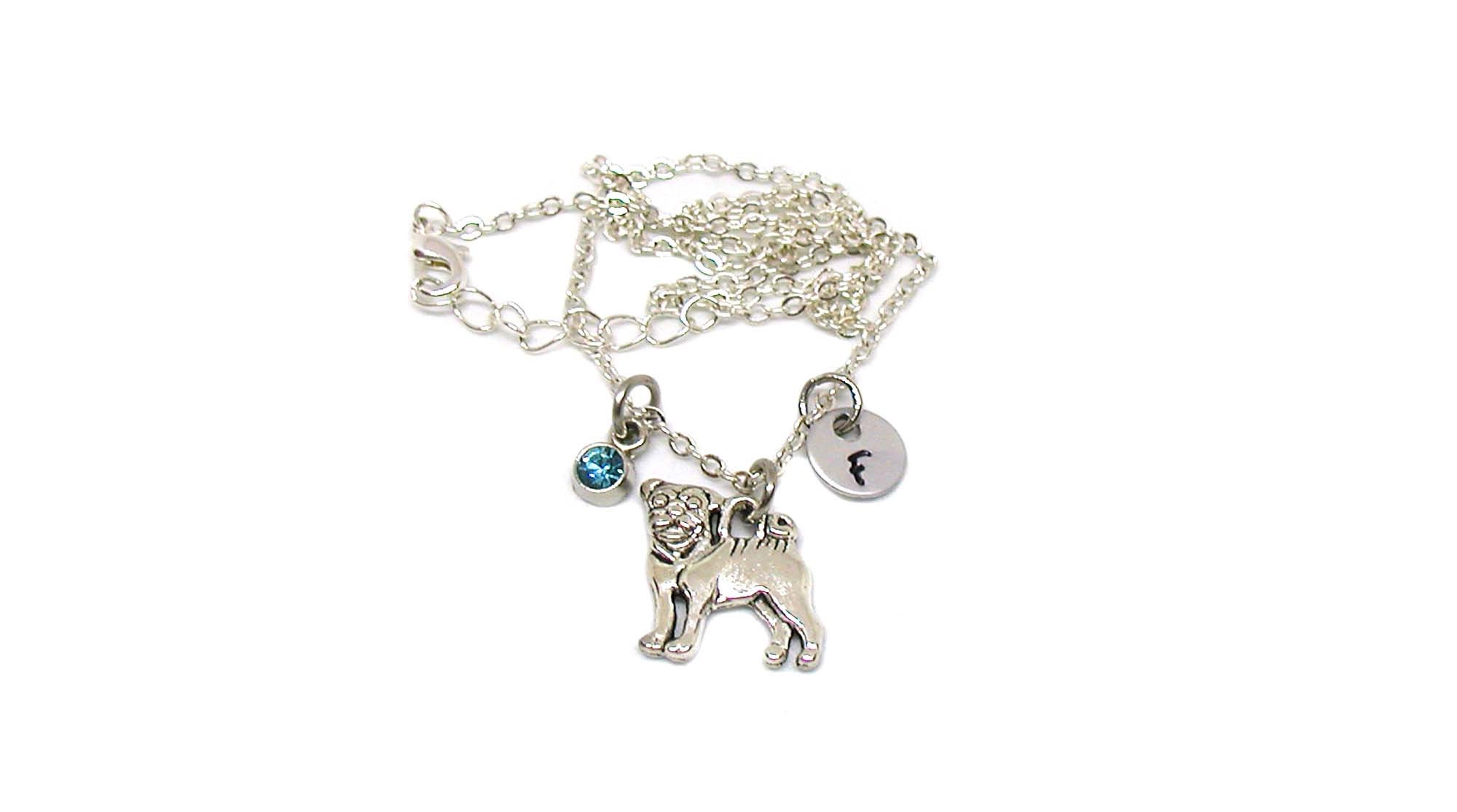 Pug Necklace Pug Charm Dog Jewelry Pug Pendant Pug - Etsy UK