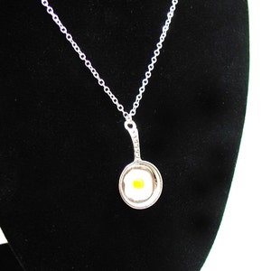 Fried Egg Necklace Frying Pan Necklace Egg Necklace Fried - Etsy UK