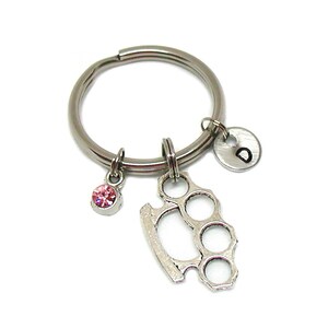 Brass Knuckles Keychain, Knuckleduster Keychain, Brass Knuckles Key ...