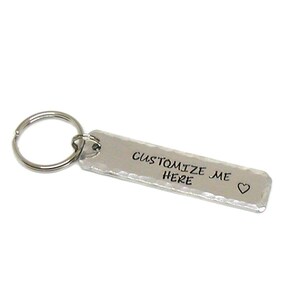 Customized Keychain, Custom Keychain, Engraved Keychain, Rectangle ...