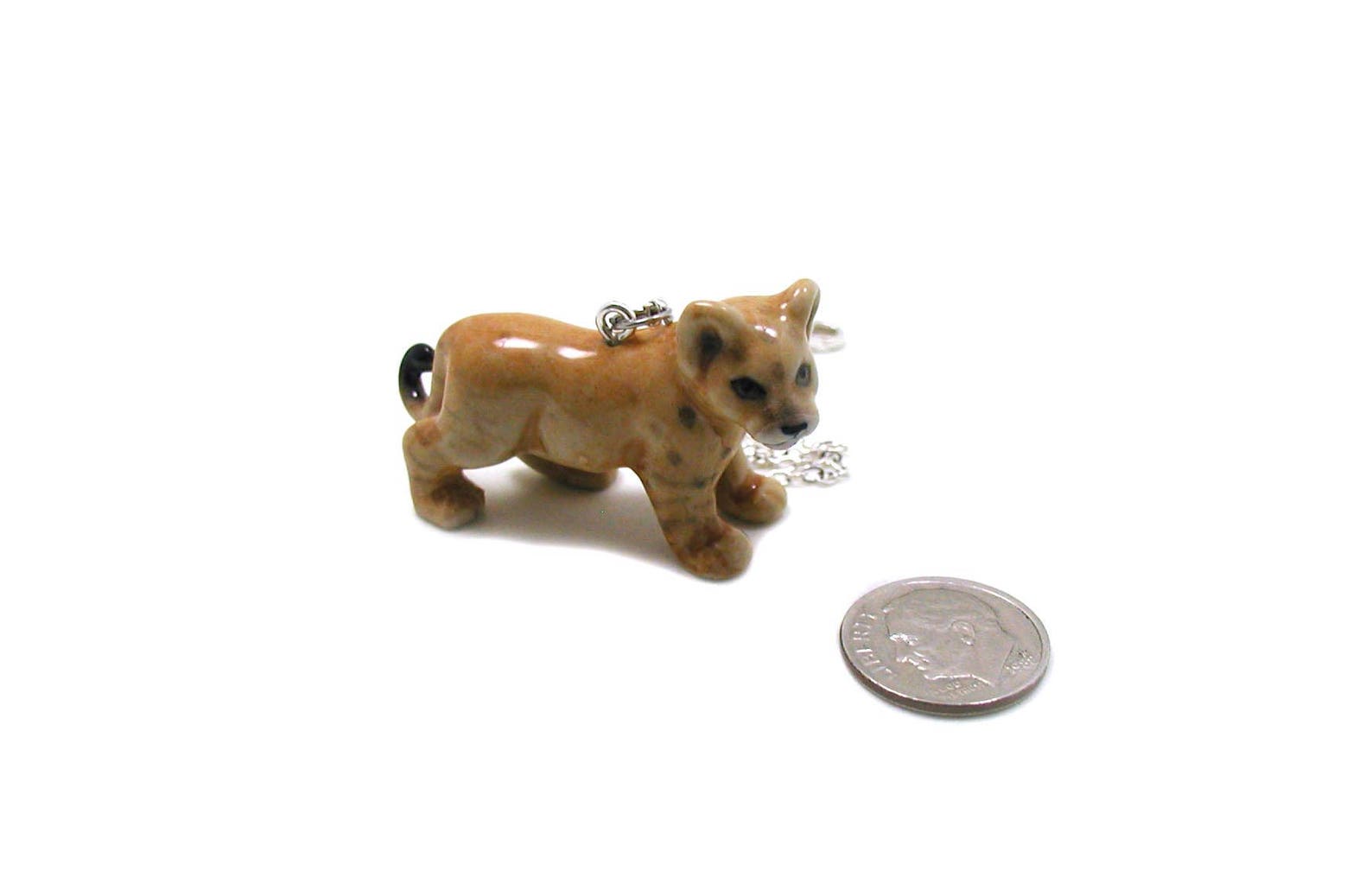 Lion Cub Necklace, Puma Necklace, Charm Jewelry, Cougar Jewelry, Baby ...