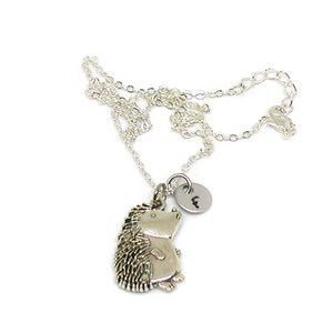 Hedgehog Necklace, Hedgehog Pendant, Hedgehog Charm, Silver Hedgehog ...