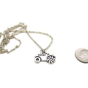 Tractor Necklace, Charm Necklace, Tractor Charm Jewelry, Farmer ...