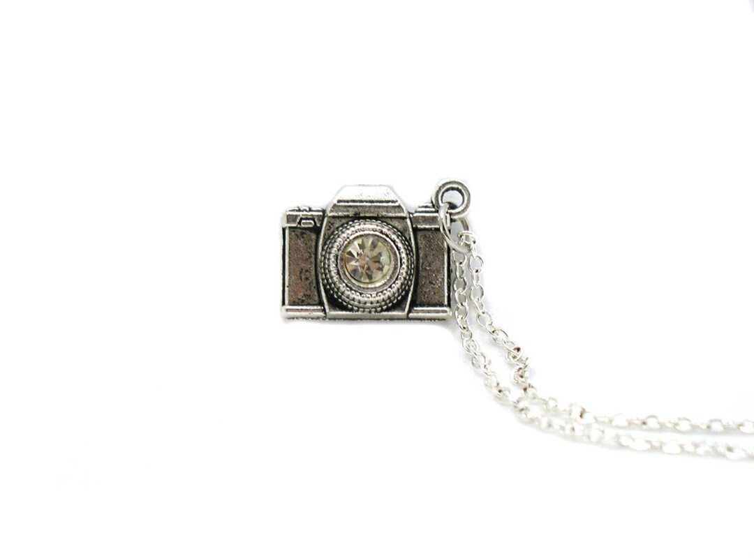 Camera Necklace, Charm Necklace, Charm Jewelry, Camera Pendant, Camera ...