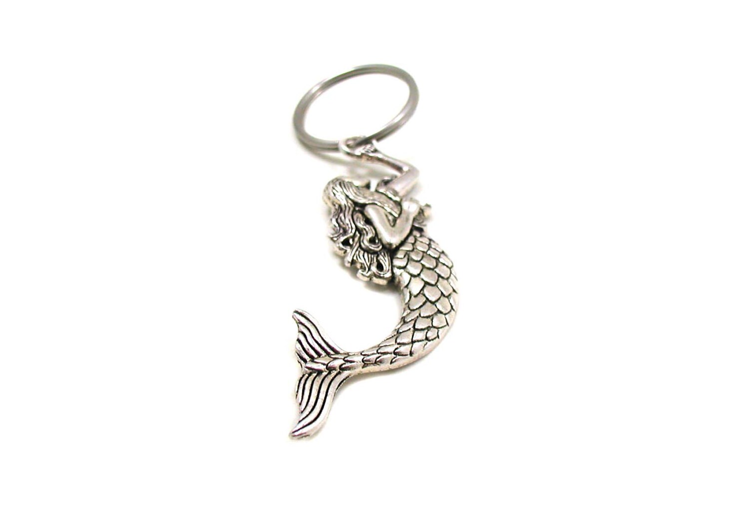 Mermaid Keychain Mermaid Key Ring Fantasy Keychain Mermaid - Etsy