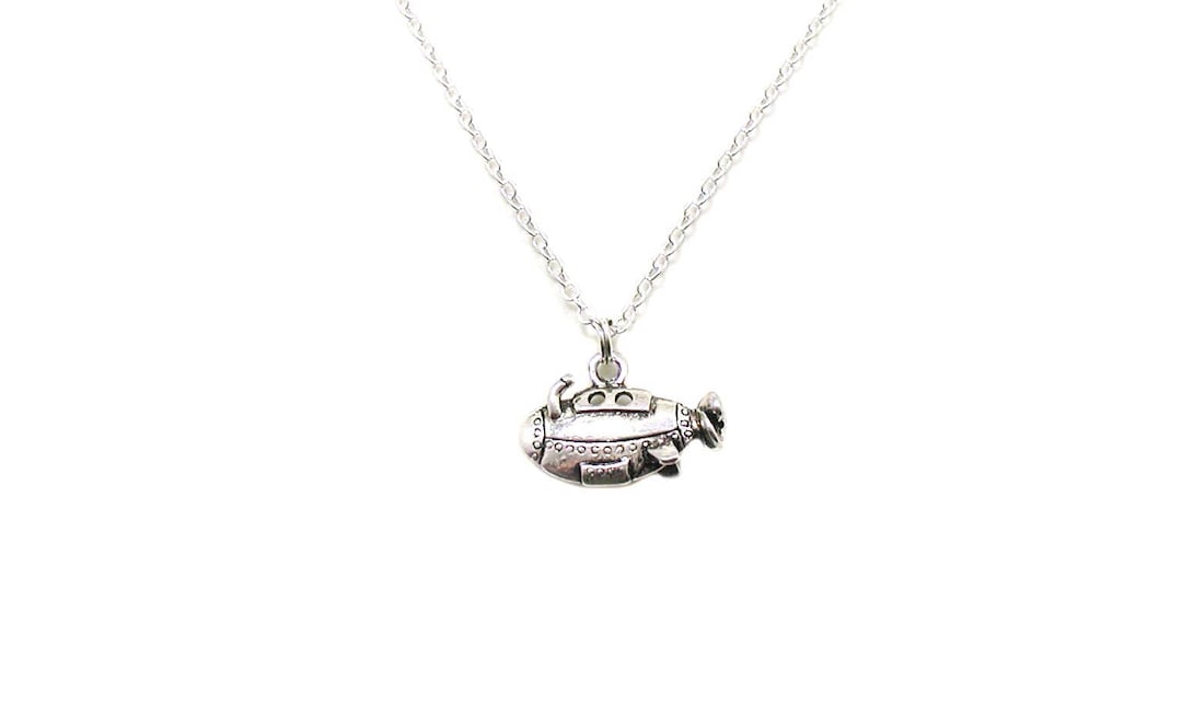 Submarine Necklace, Steampunk Necklace, Submarine Pendant, Submarine ...