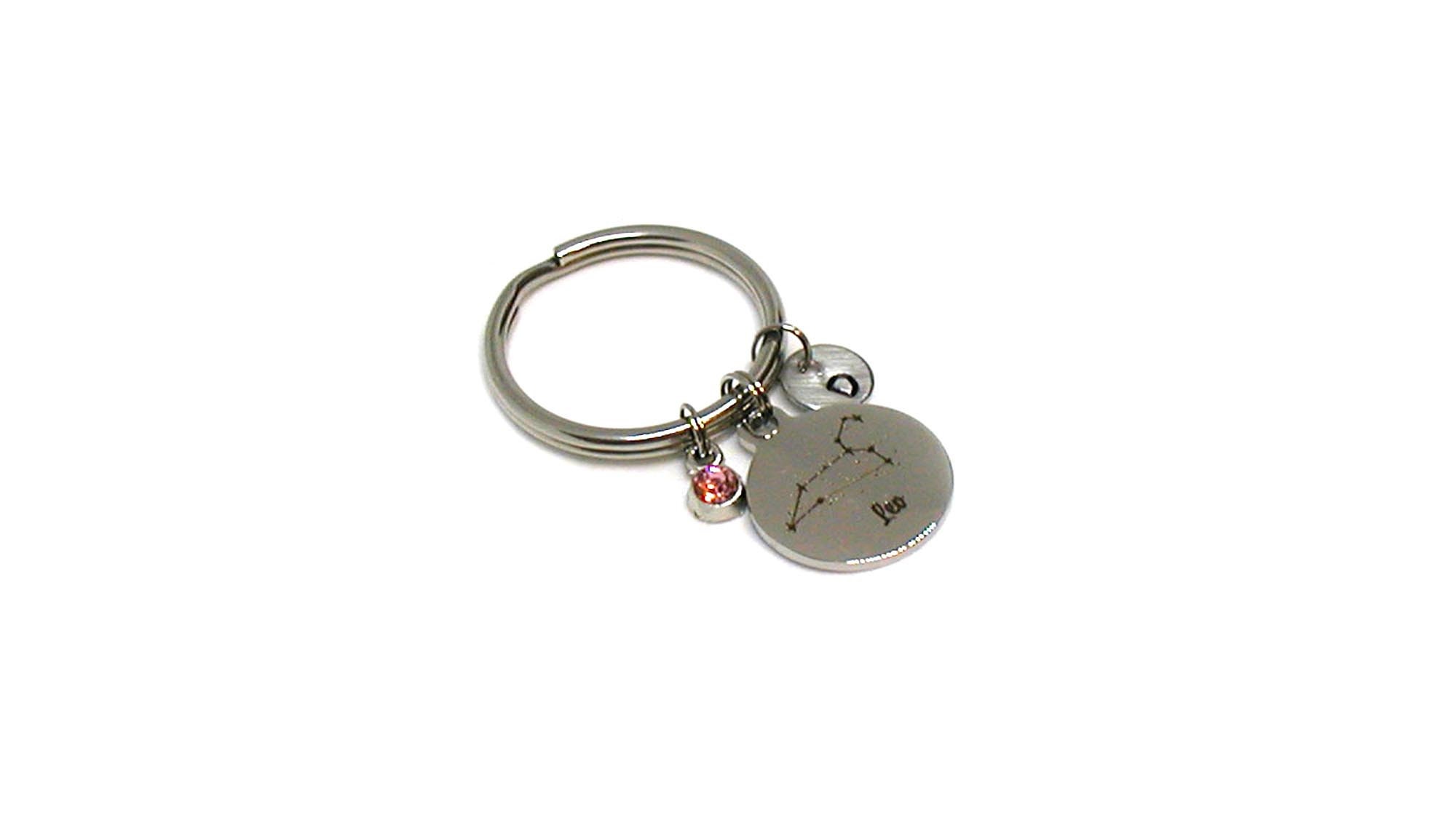 Leo Key Chain Leo Constellation Zodiac Keychain Gift | Etsy