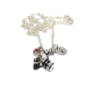 Camera Necklace, Camera Pendant, Camera Charm, Camera Jewelry, SLR ...