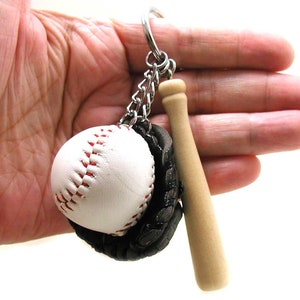 Baseball Keychain, Baseball Key Ring, Sports Keychain, Baseball Gift ...