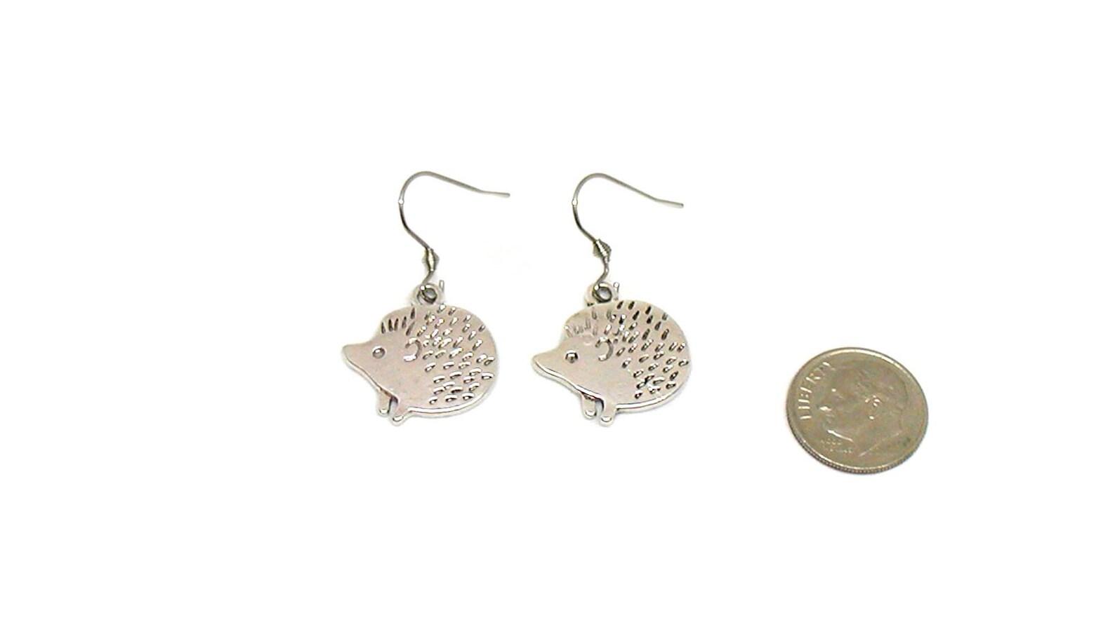 Hedgehog Earrings Hedgehog Charm Hedgehog Jewelry Silver - Etsy