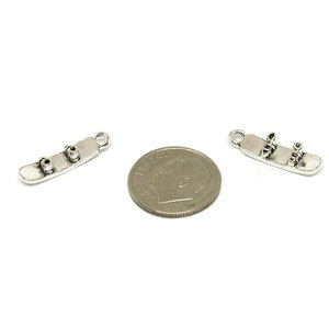 Snowboard Earrings, Snowboarding Charm, Snowboard Jewelry, Snowboarder ...