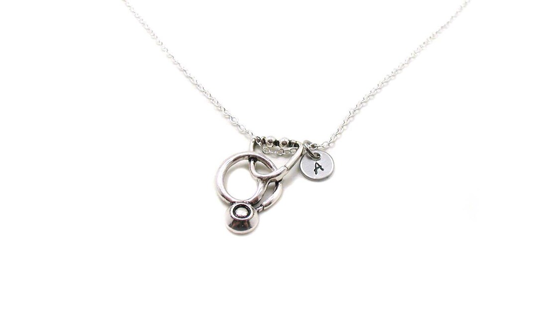 Stethoscope Necklace, Stethoscope Charm, Nurse Jewelry, Stethoscope ...