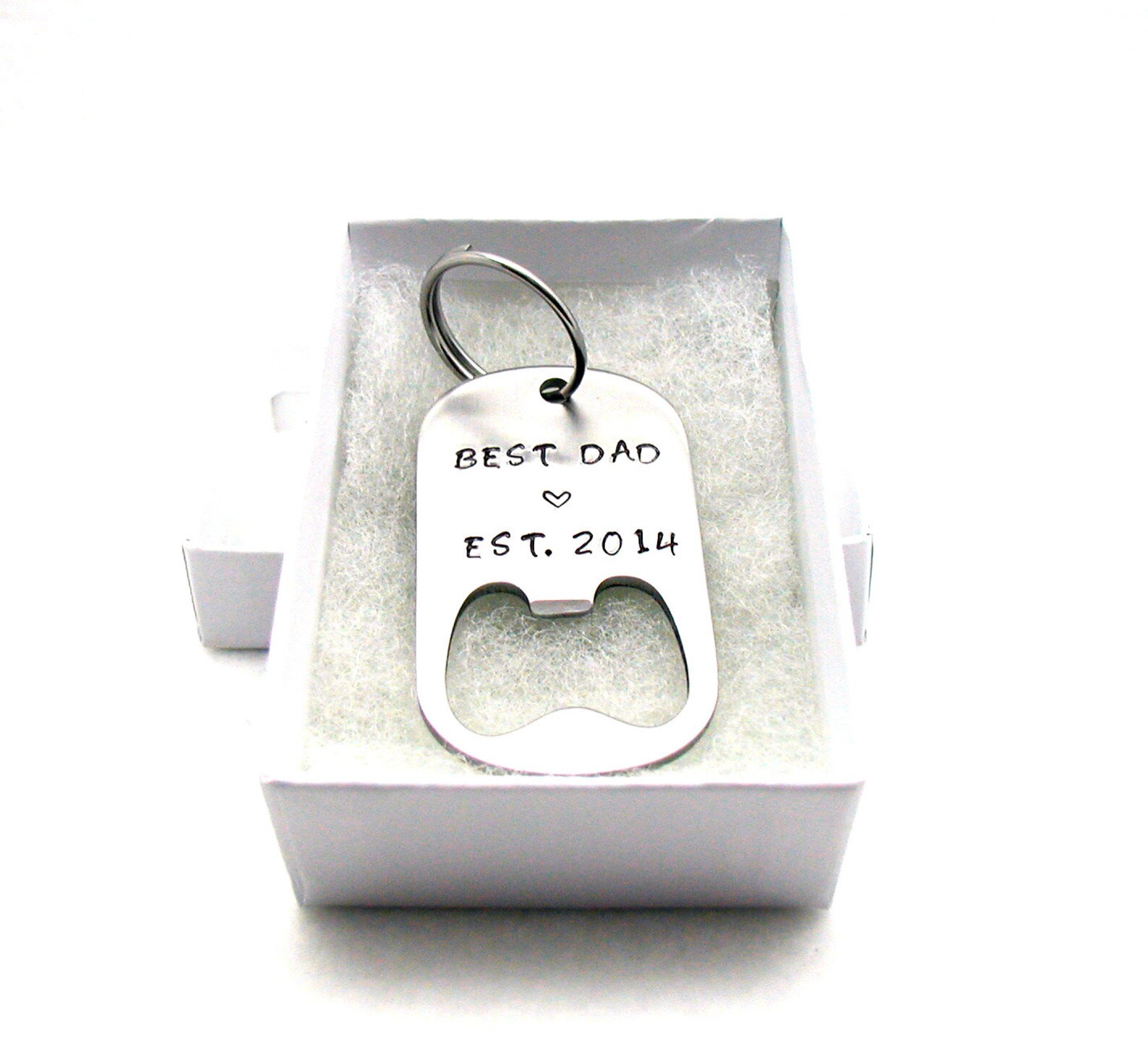 Best Dad Keychain, Stainless Steel Keychain, Bottle Opener Keychain ...