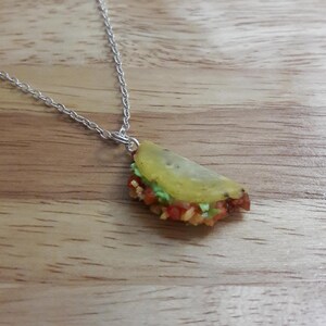 Taco Necklace, Charm Necklace Gift, Charm Jewelry, Beef Taco Charm ...