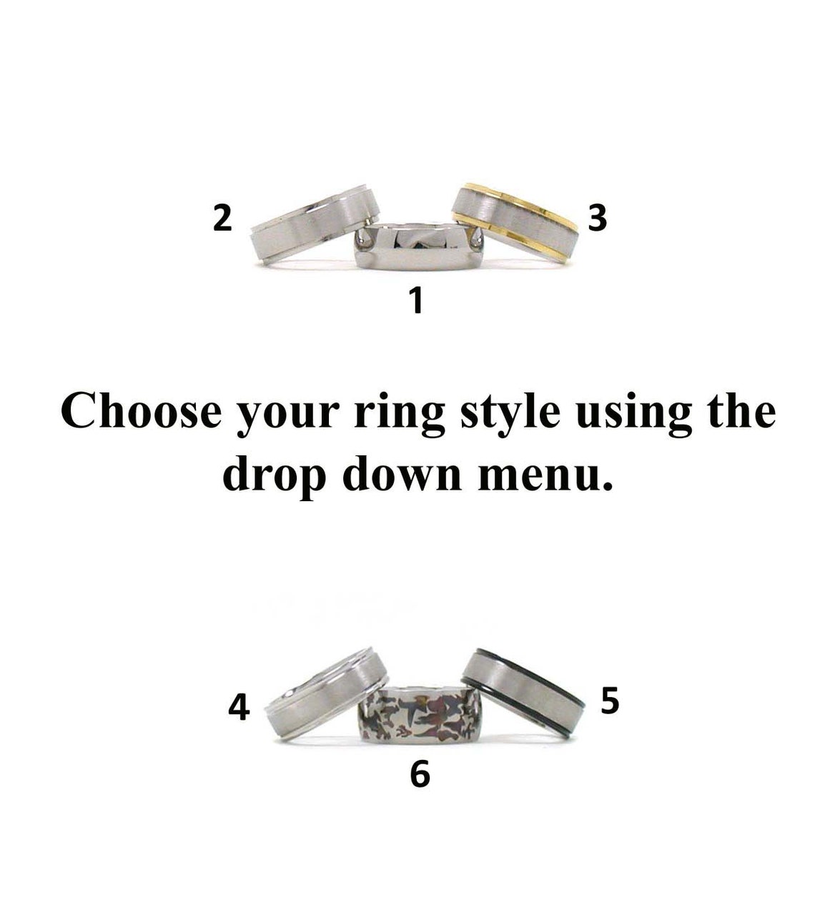 Mr and Mrs Rings Stainless Ring Stainless Steel Ring | Etsy