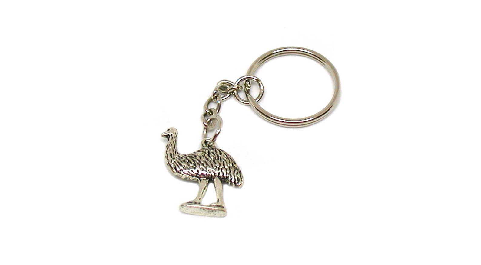 Ostrich Keychain, Emu Keychain, Ostrich Key Ring, Bird Charm, Ostrich Lover Gift, Personalized ...