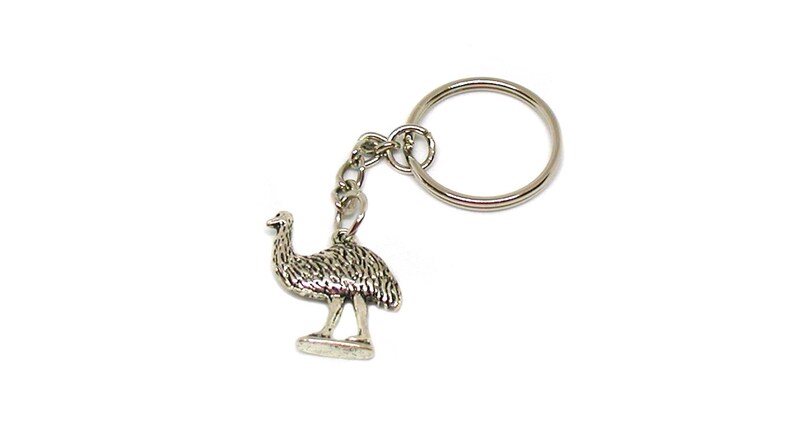 Ostrich Keychain, Emu Keychain, Ostrich Key Ring, Bird Charm, Ostrich ...
