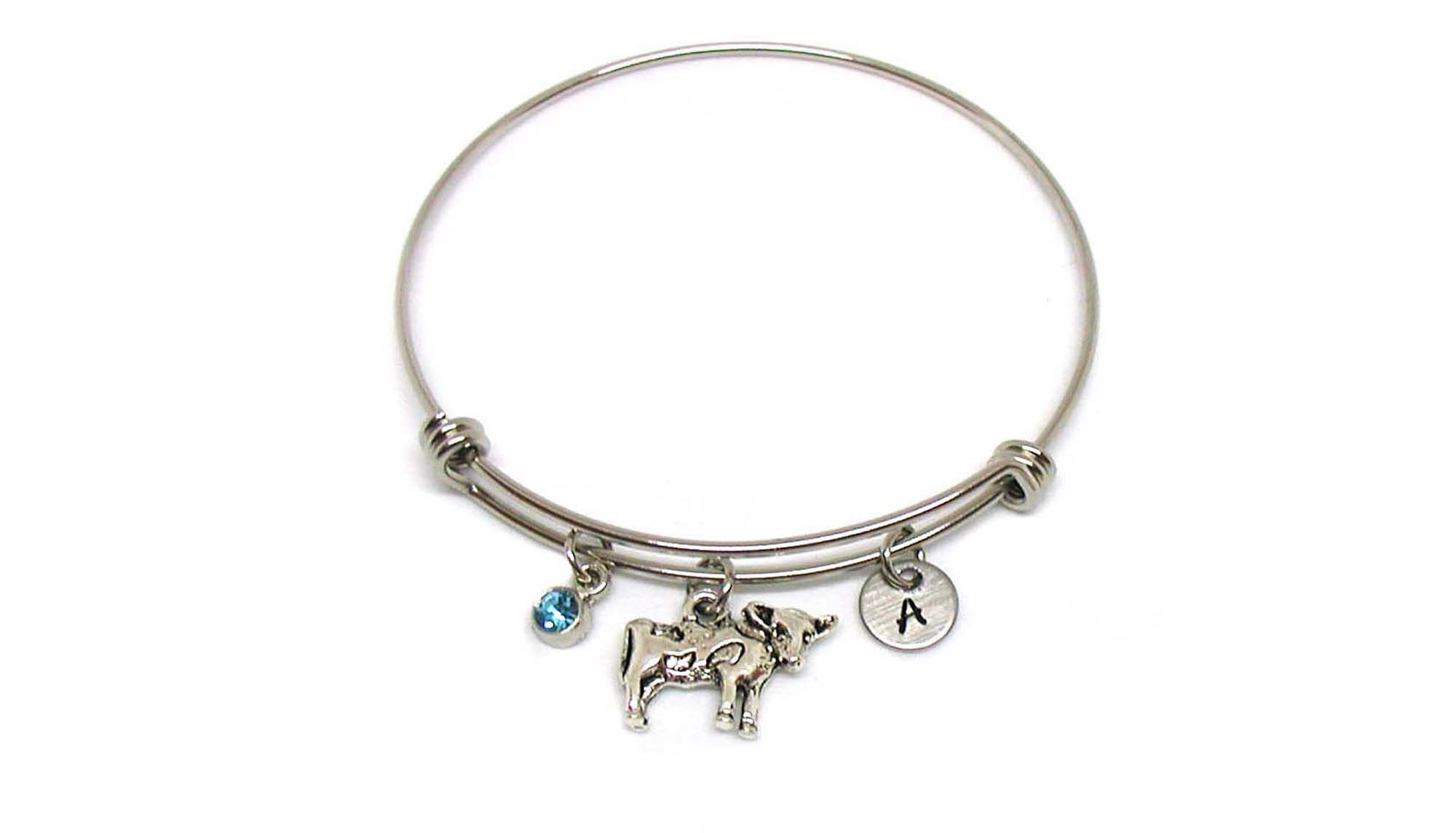 Cow Bracelet Cow Bangle Cow Jewelry Expandable Bracelet - Etsy UK