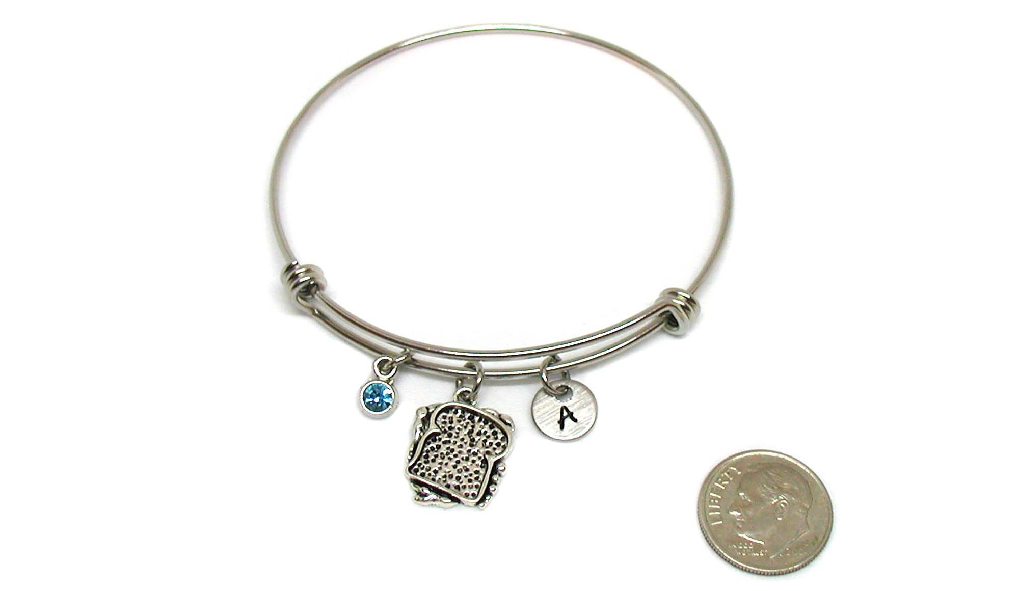 Sandwich Bracelet, Sandwich Bangle, Food Jewelry, Expandable Bracelet ...