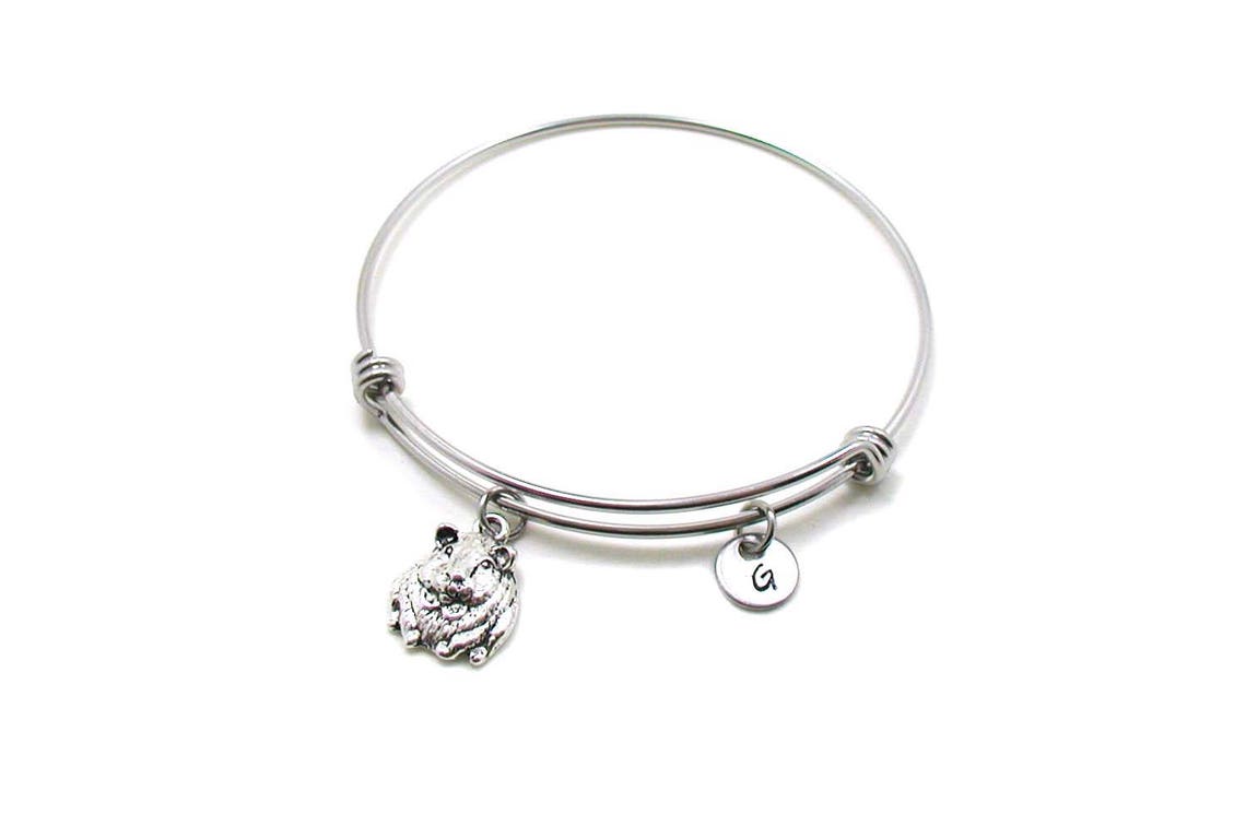 Hamster Bangle, Hamster Charm Bracelet, Expandable Bangle, Charm Bangle ...