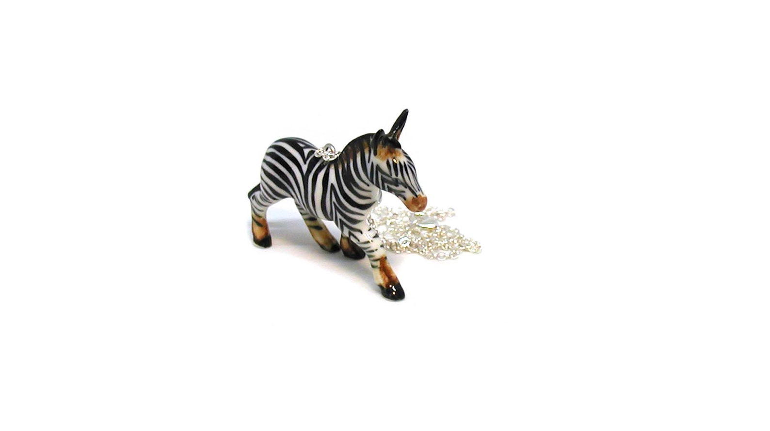 Zebra Necklace Charm Necklace Charm Jewelry Zebra Pendant - Etsy UK
