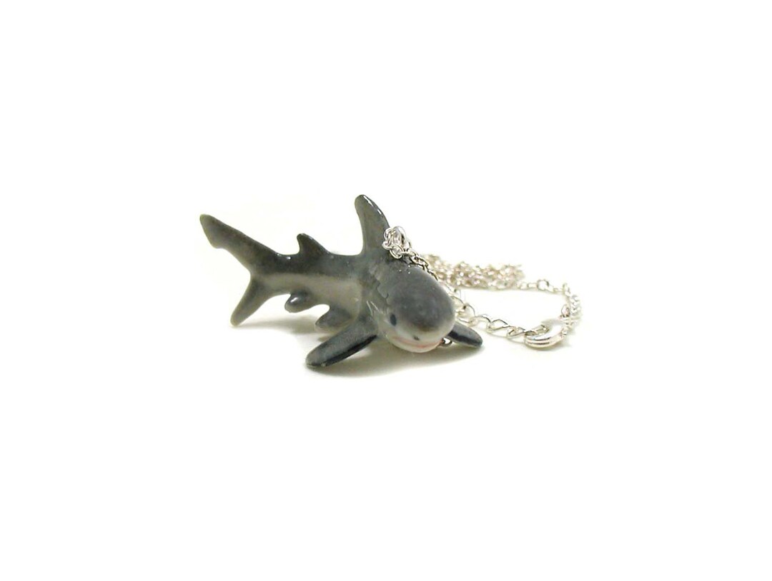 Great White Shark Necklace, Charm Necklace, Charm Jewelry, Great White ...
