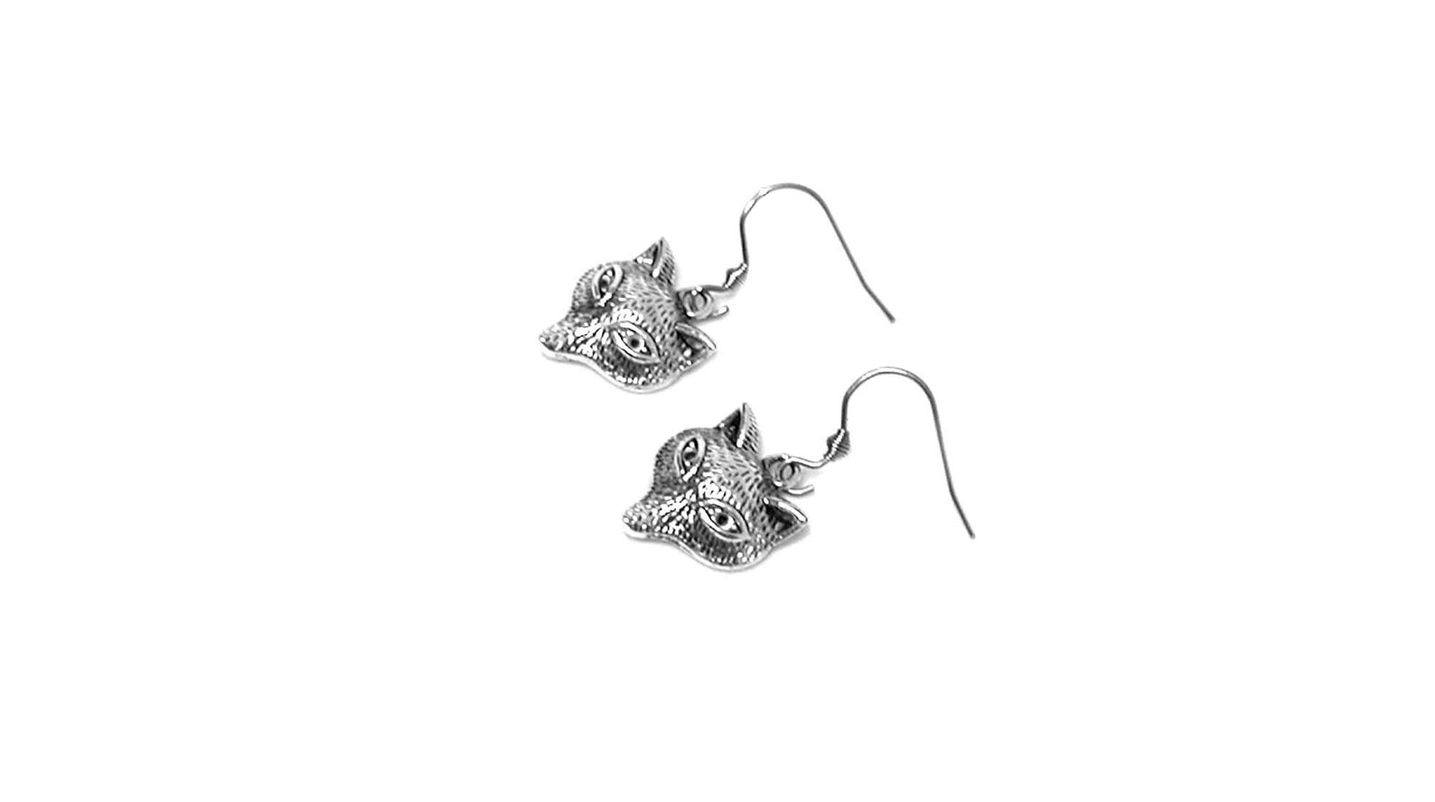 Fox Earrings, Fox Charm, Fox Jewelry, Silver Fox Earrings Gift, Sly Fox ...