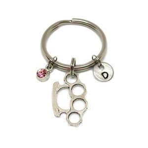 Brass Knuckles Keychain, Knuckleduster Keychain, Brass Knuckles Key ...