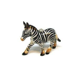 Zebra Necklace Charm Necklace Charm Jewelry Zebra Pendant - Etsy UK