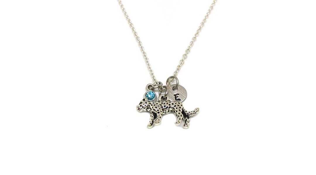 Cheetah Necklace, Silver Cheetah, Leopard Necklace, Cheetah Jewelry ...