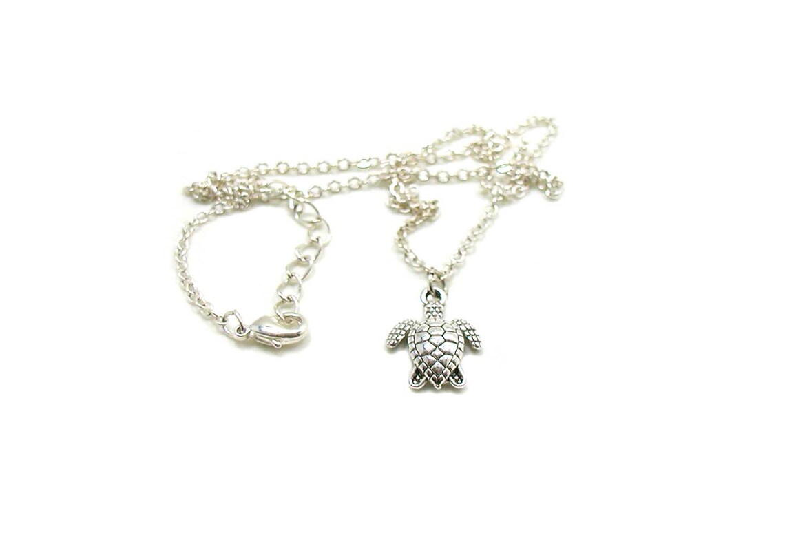 Turtle Necklace Sea Turtle Necklace Charm Jewelry Charm | Etsy