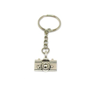 Camera Keychain, Camera Key Ring, Silver Camera Charm, Photography Club ...