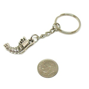 Shrimp Key Chain, Crustacean Keychain, Ocean Keychain, Shrimp Charm ...