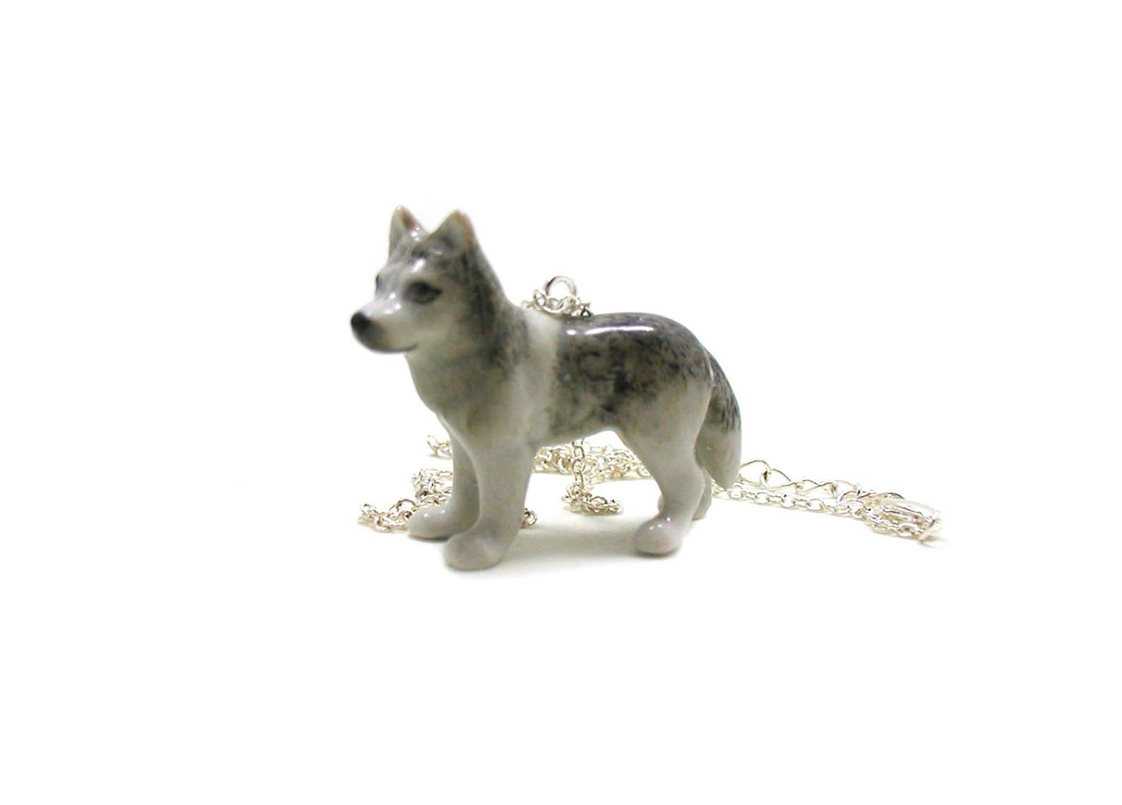 Siberian Husky Dog Necklace, Charm Necklace, Husky Charm Jewelry, Dog ...