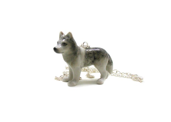 Siberian Husky Dog Necklace Charm Necklace Husky Charm - Etsy