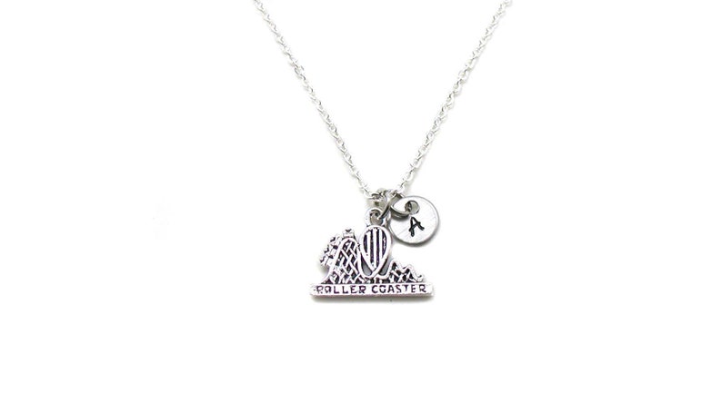 Roller Coaster Necklace, Roller Coaster Charm, Roller Coaster Jewelry ...