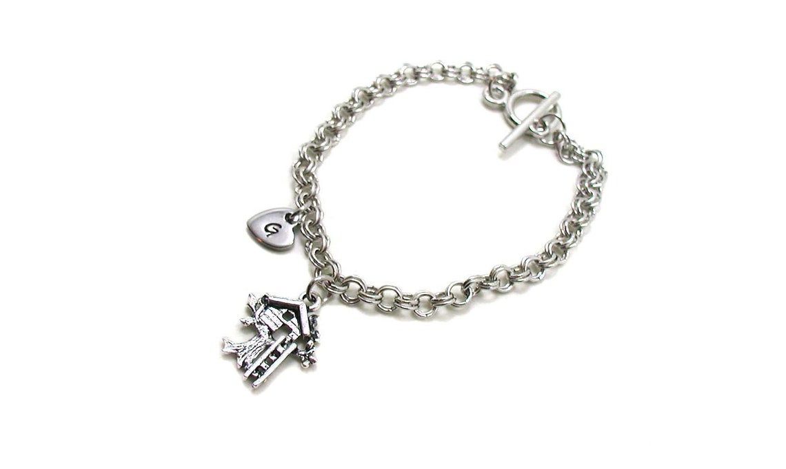 Silver Tree House Bracelet, Treehouse Bracelet, Tree House Jewelry ...
