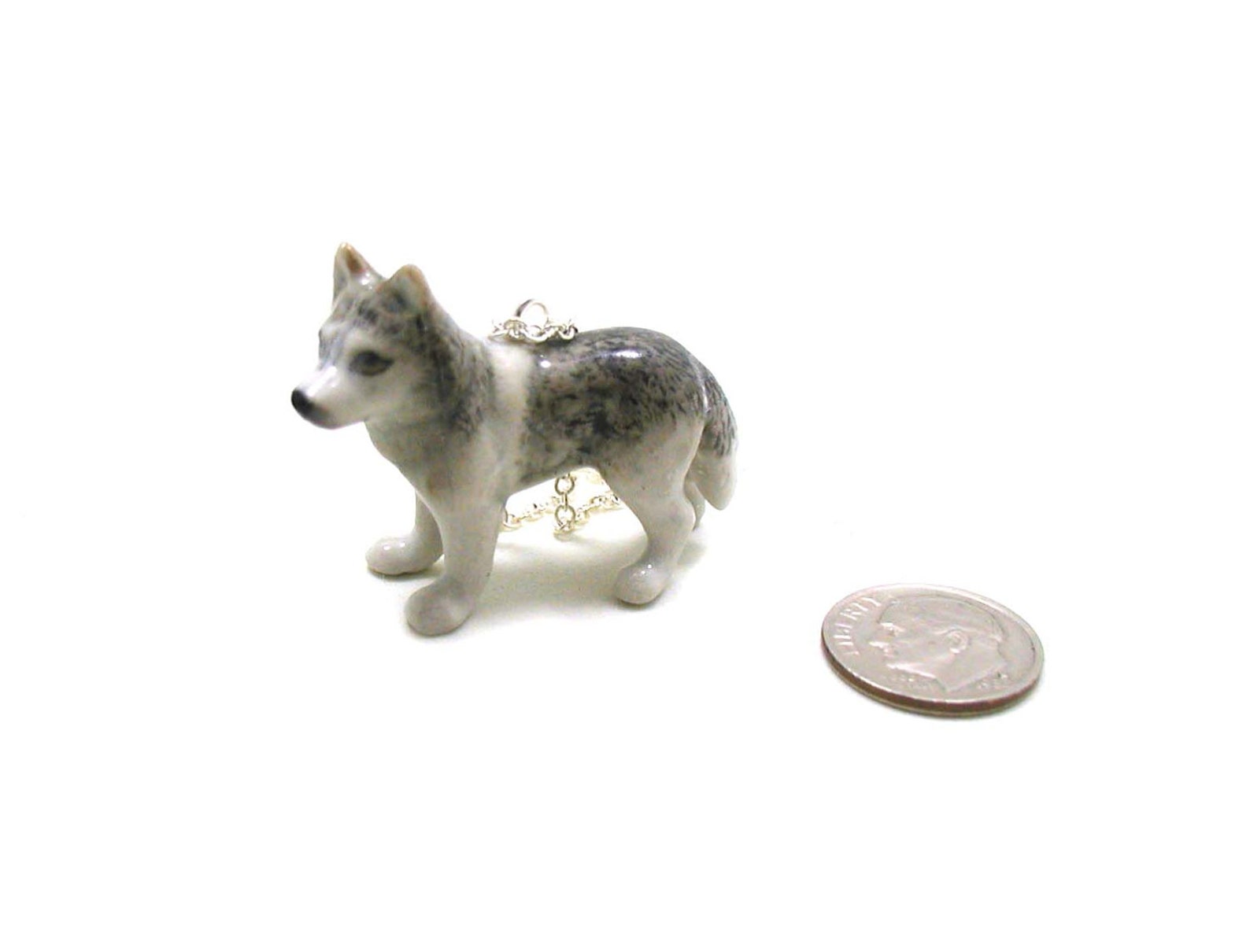 Siberian Husky Dog Necklace, Charm Necklace, Husky Charm Jewelry, Dog ...