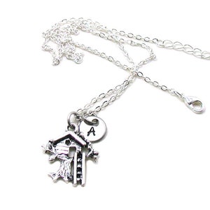 Tree House Necklace, Silver Tree House Charm, Treehouse Charm ...