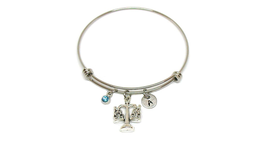 Scales of Justice Bracelet, Scales of Justice Bangle, Justice Jewelry ...