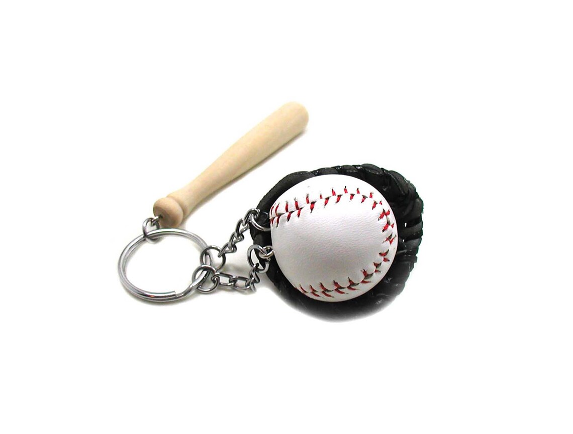 Baseball Keychain Baseball Key Ring Sports Keychain - Etsy