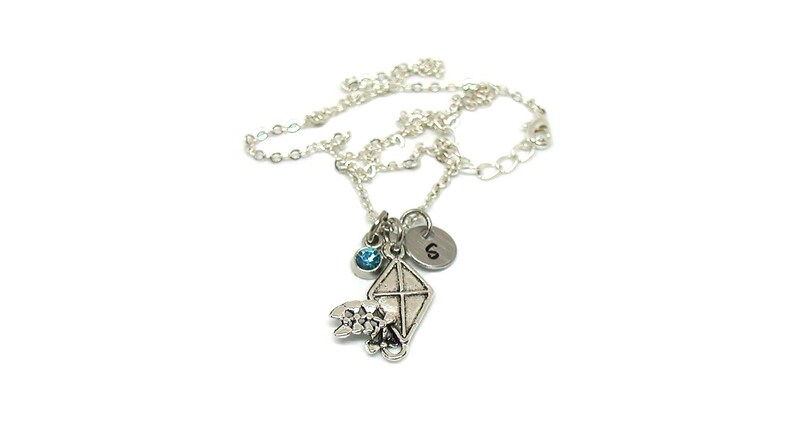 Kite Necklace, Kite Charm, Kite Jewelry, Kite Pendant, Kite Gift ...