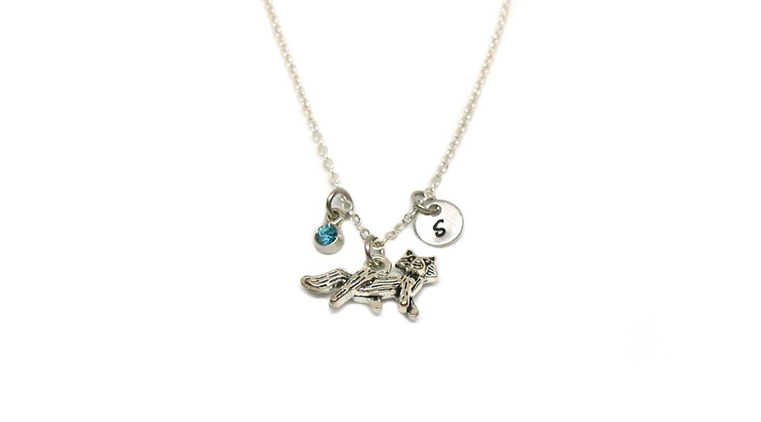 Silver Fox Necklace, Silver Fox Charm, Silver Fox Jewelry, Fox Pendant ...