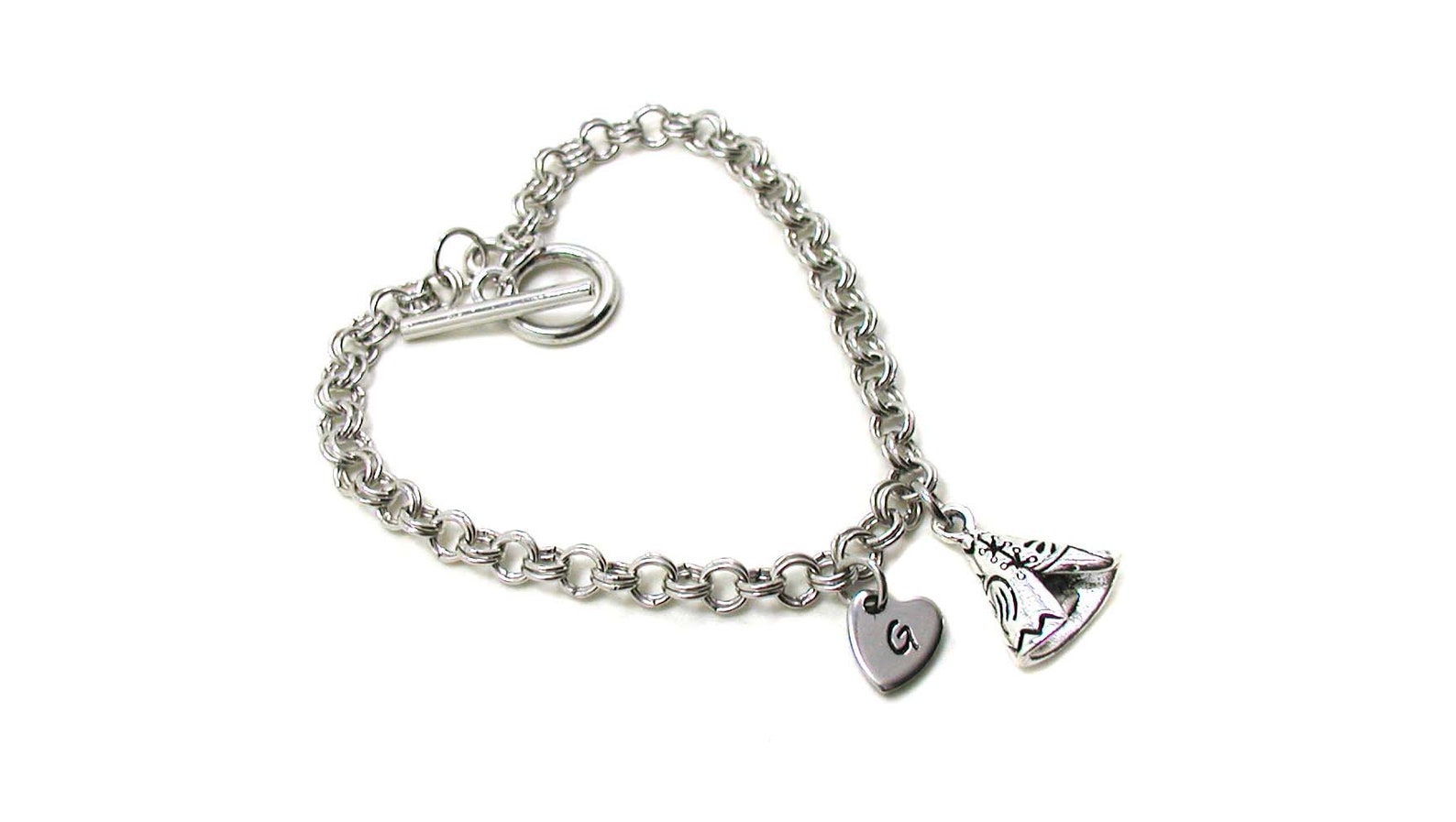 Silver Teepee Bracelet, Tipi Bracelet, Teepee Jewelry, Wedding Gift ...